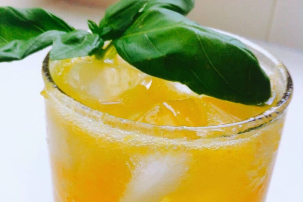 Ginger, Basil & Grapefruit Spritzer - Living Sober